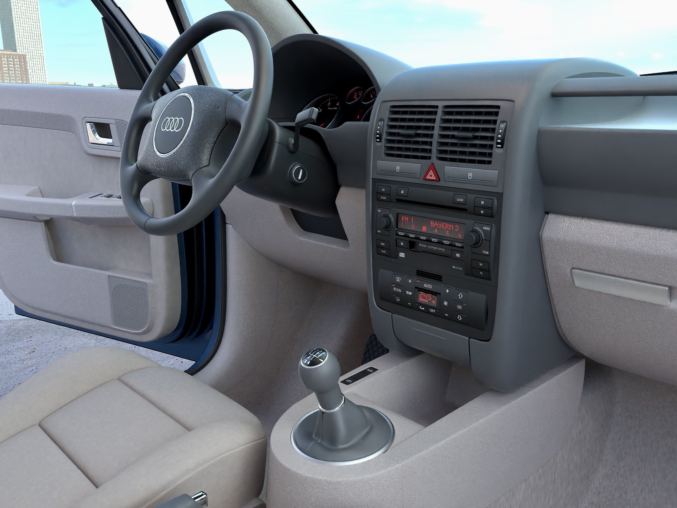 Audi A2 2003 3D model animated rigged | CGTrader