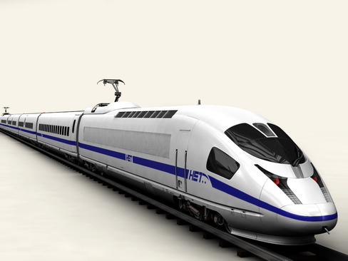Generic High Speed Train 3D model | CGTrader