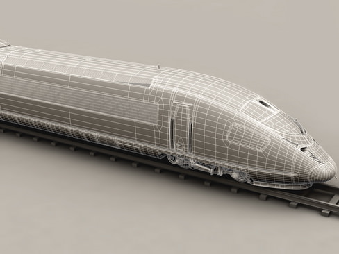 Generic High Speed Train 3D model | CGTrader