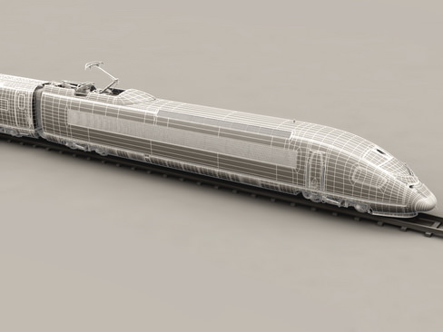Generic High Speed Train 3D model | CGTrader