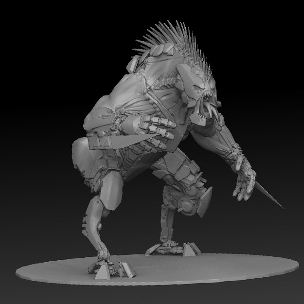 CAAW Close combat Artificial and Assault weapon free 3D model | CGTrader