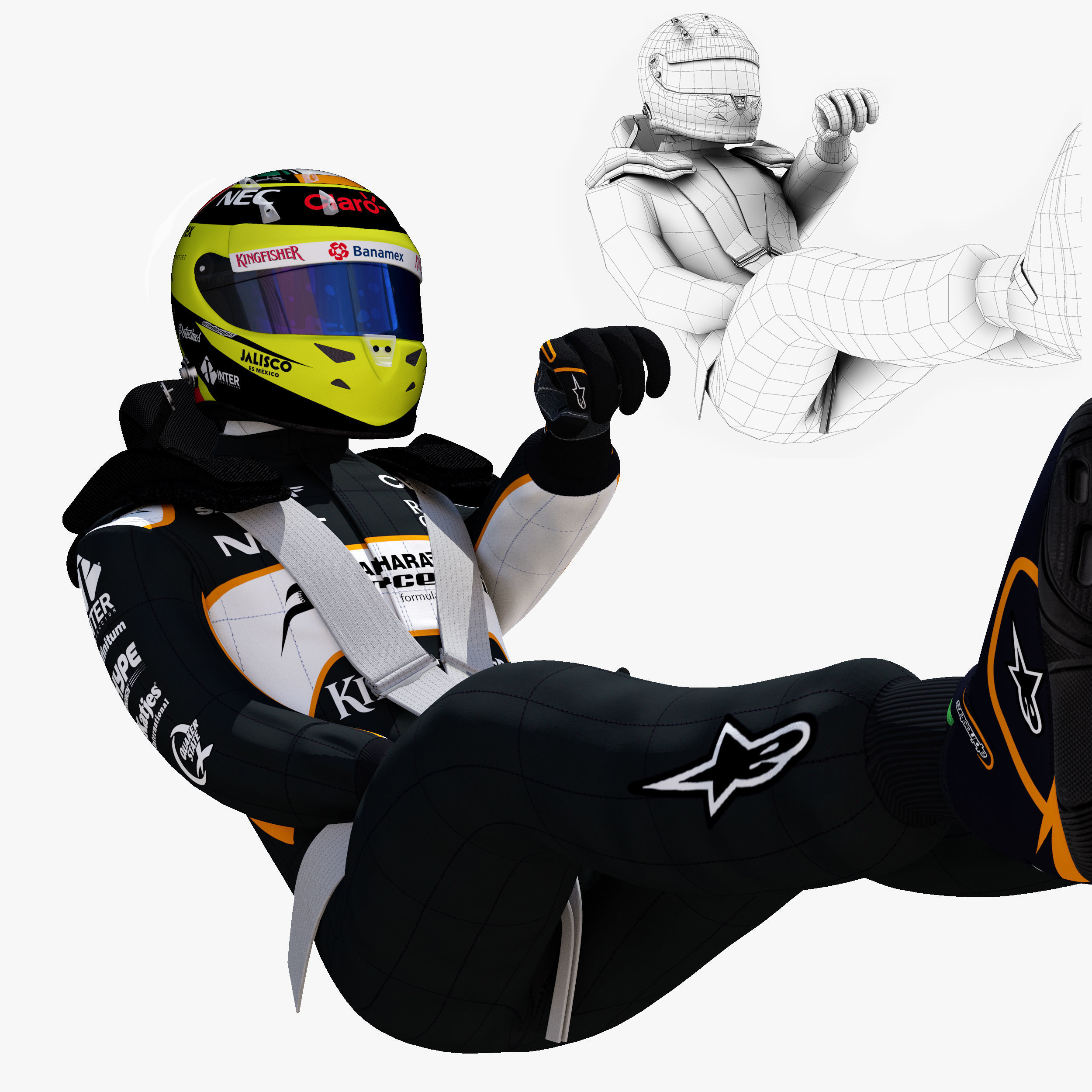 3D model Drivers 2016 Formula 1 VR / AR / low-poly rigged | CGTrader