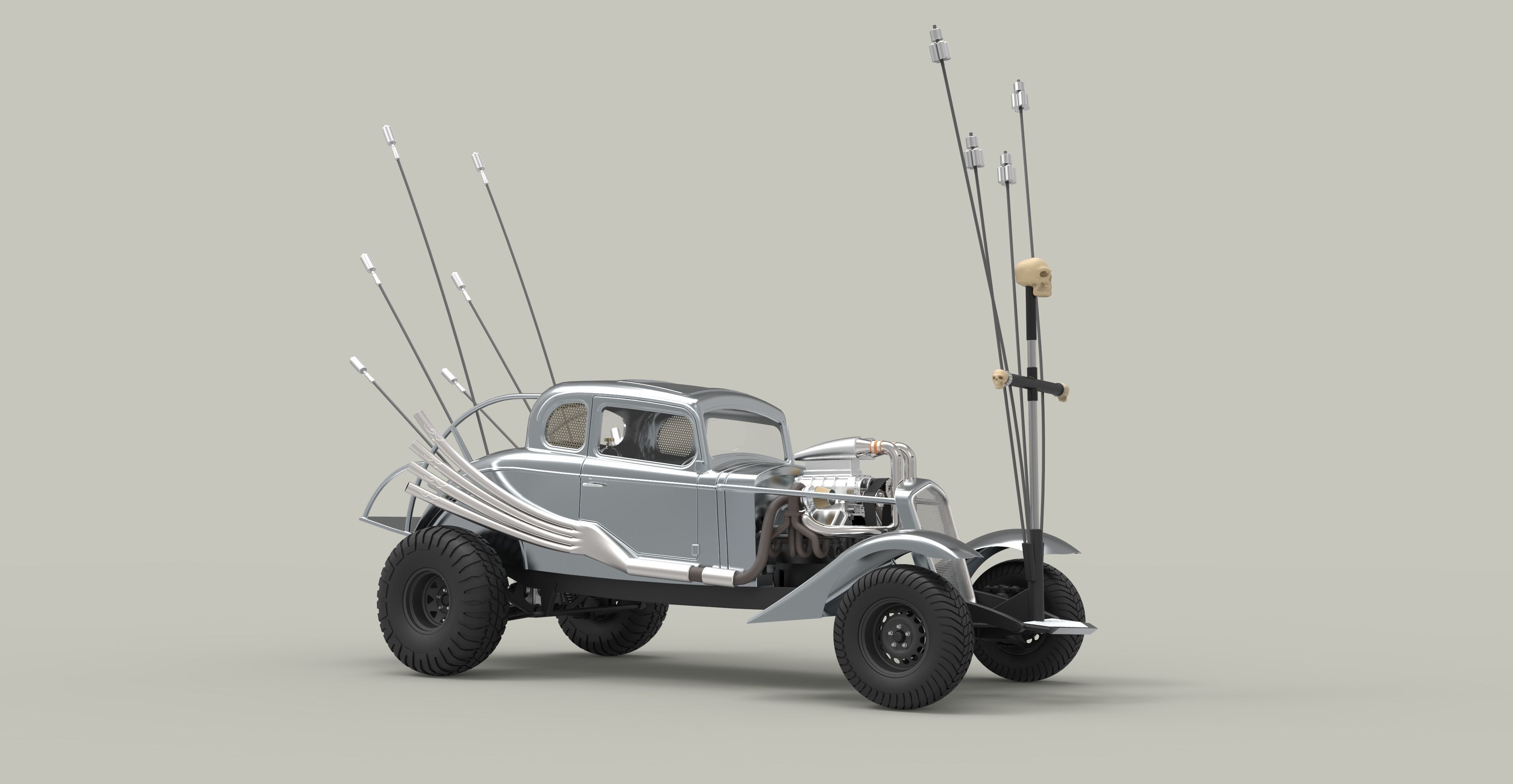 Nux car from the movie Mad Max Fury road 3D model | CGTrader