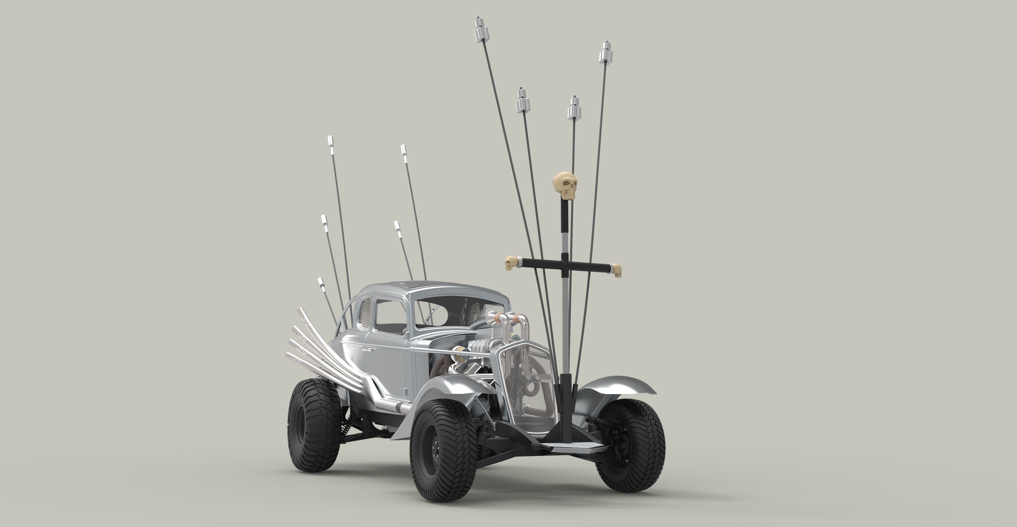 Nux car from the movie Mad Max Fury road 3D model | CGTrader