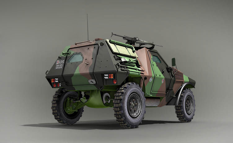 French Panhard VBL 3D model | CGTrader