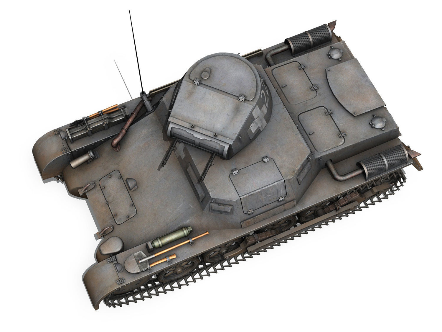 Early german WWII Tanks - Collection 3D model | CGTrader
