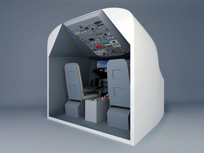 Boeing 737 simulator adapted for children 3D model | CGTrader