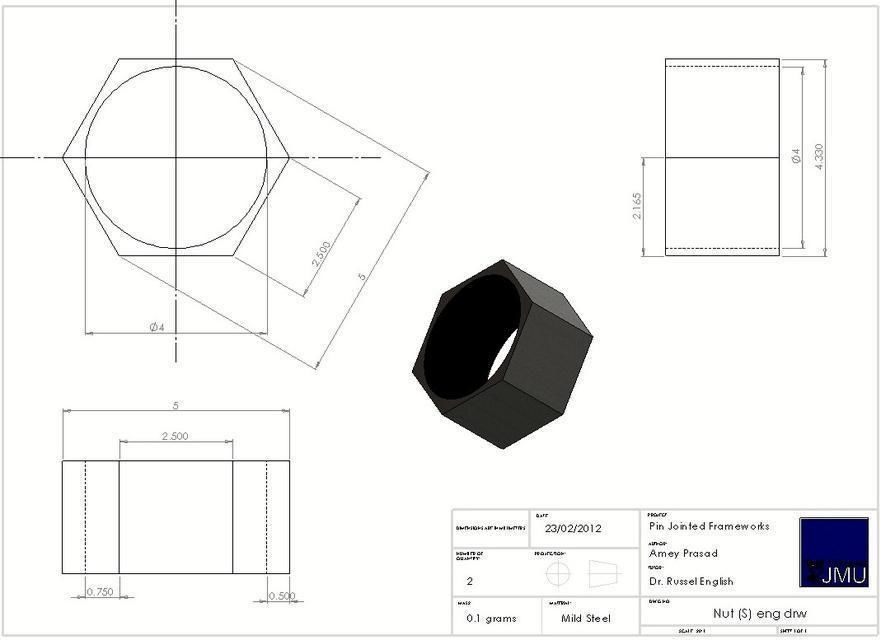 Pin Jointed Framework 3D model | CGTrader