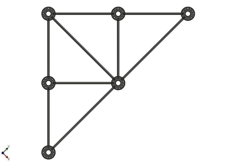 Pin Jointed Framework 3D Model SLDPRT SLDASM SLDDRW | CGTrader.com