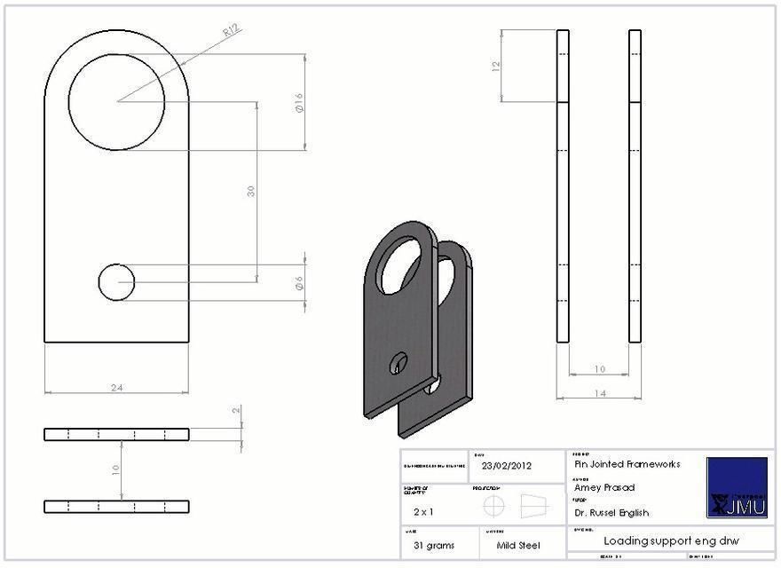 Pin Jointed Framework 3D model | CGTrader