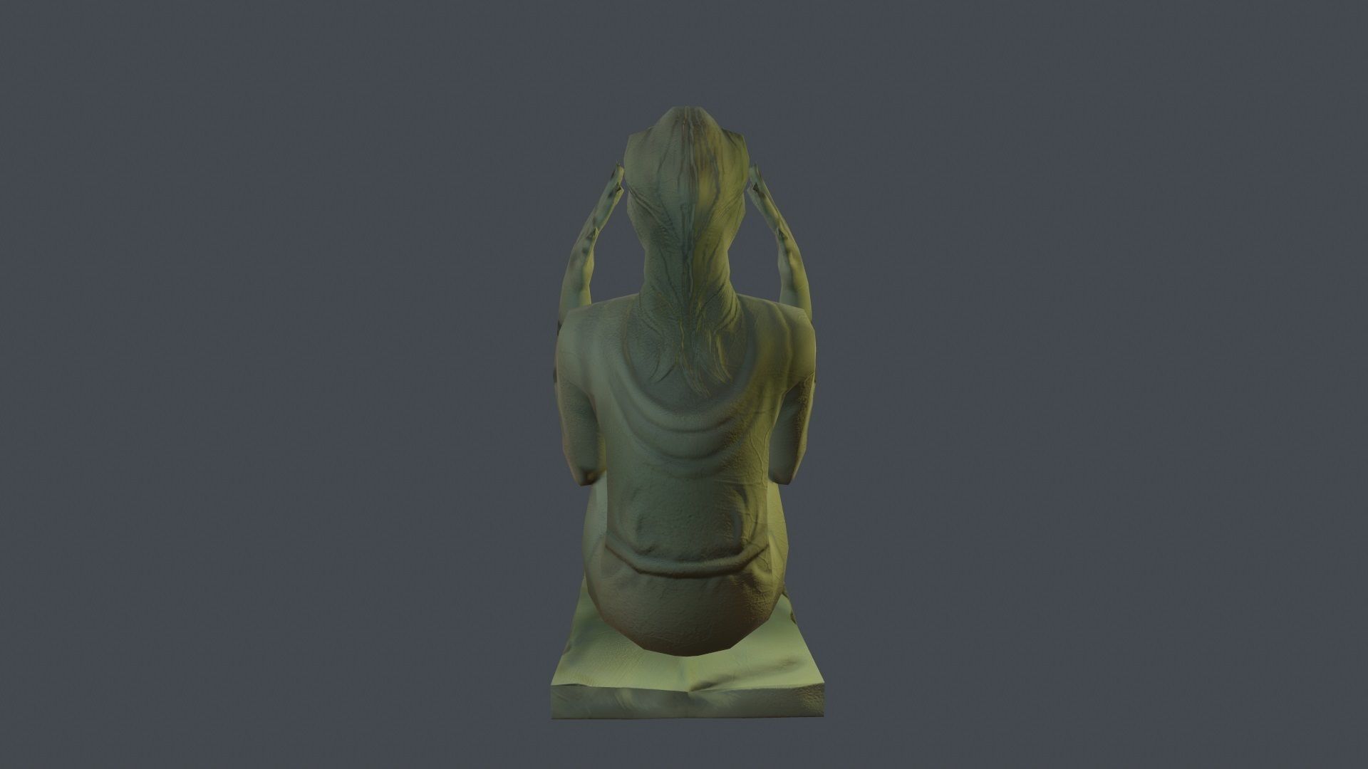 Screaming statue free VR / AR / low-poly 3D model | CGTrader