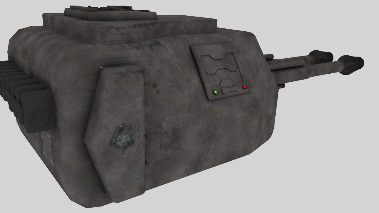 Sci-fi gun turret free 3D model | CGTrader