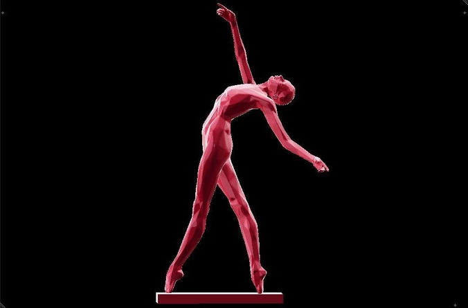 Ballerina ballet dancer statue 3D model 3D printable | CGTrader