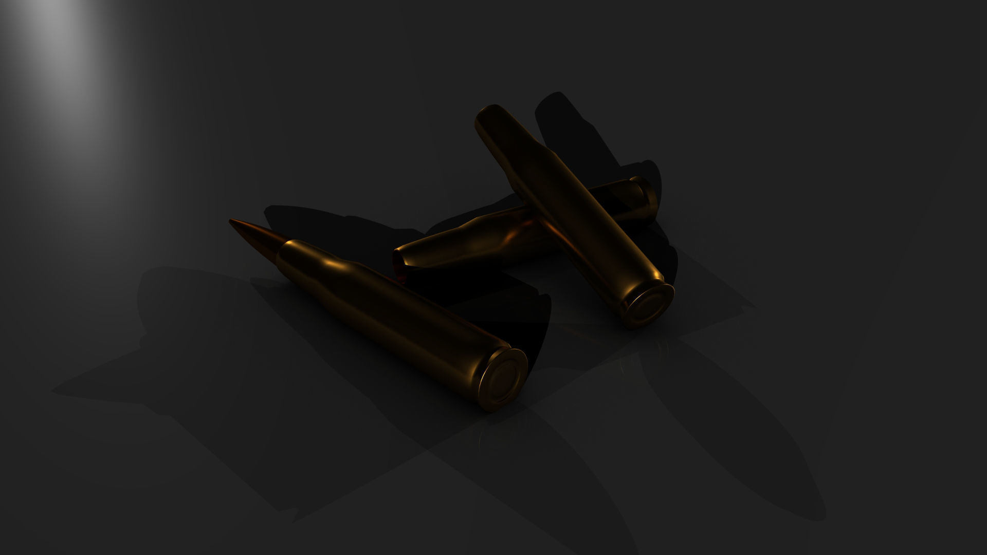 3D model 50 Cal Bullet and Casing High Detail VR / AR / low-poly | CGTrader