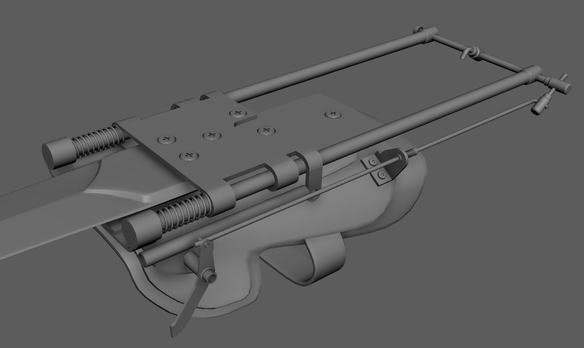 SAW Gauntlet Weapon 3D model | CGTrader