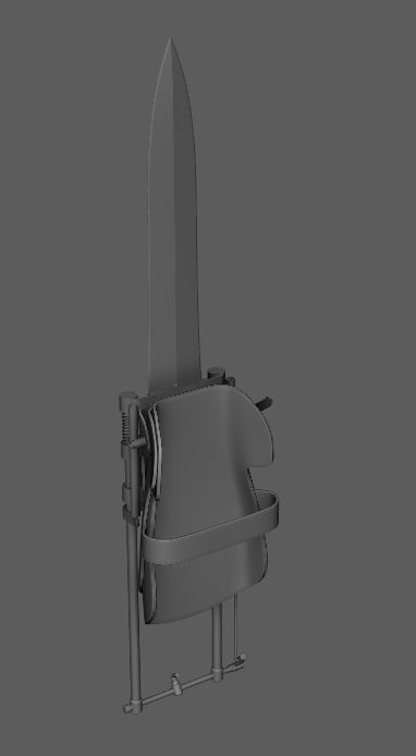 SAW Gauntlet Weapon 3D model | CGTrader