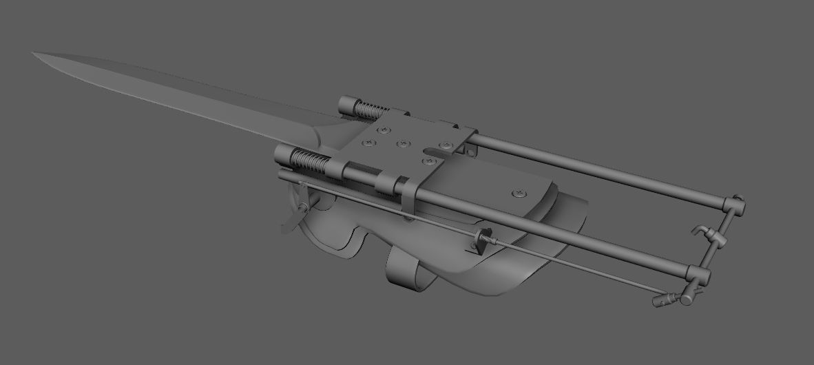 SAW Gauntlet Weapon 3D model | CGTrader