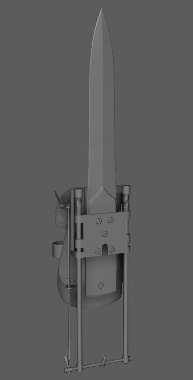 SAW Gauntlet Weapon 3D model | CGTrader