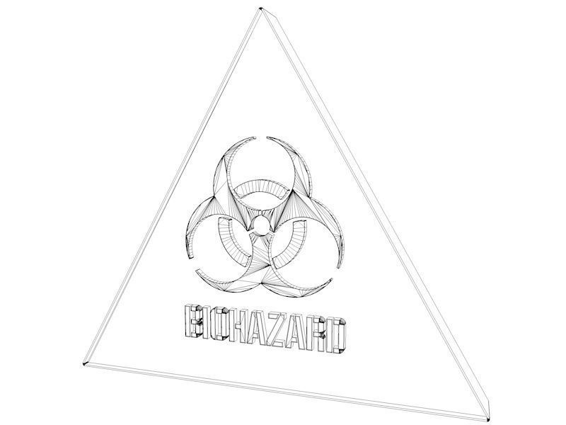 Biohazard Signs 3D model | CGTrader