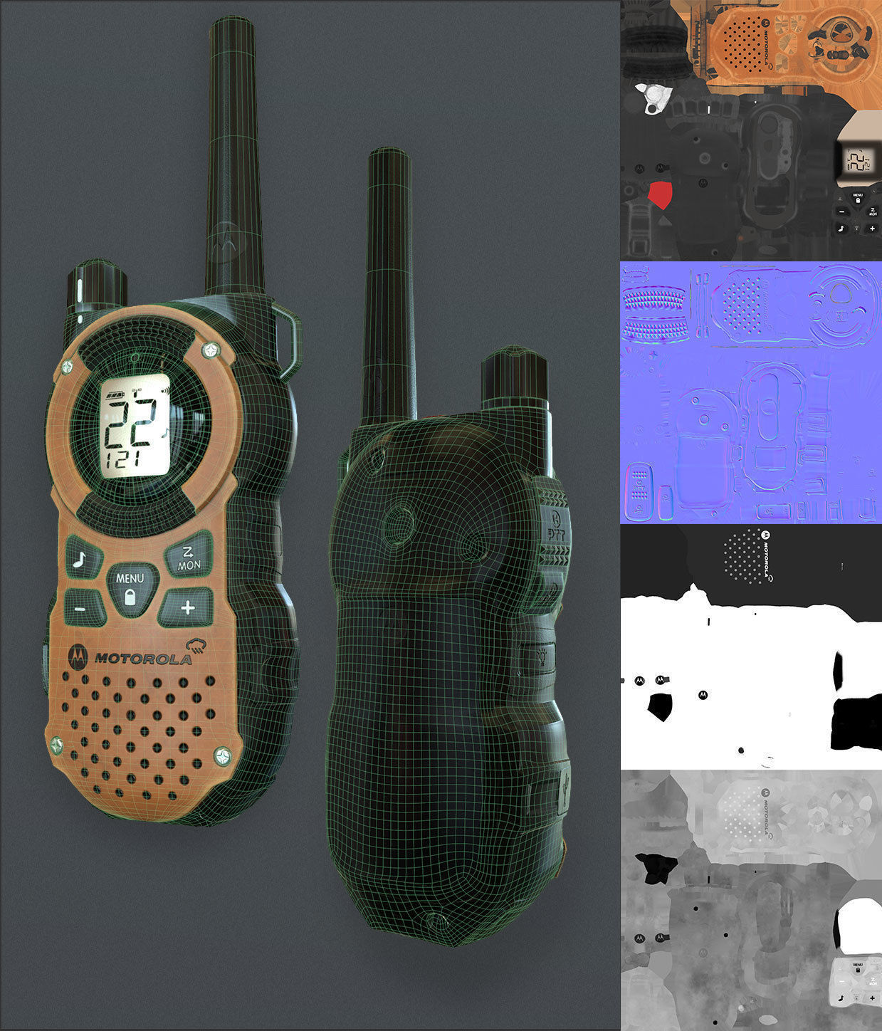 3D model Walkie Talkie Radio VR / AR / low-poly | CGTrader