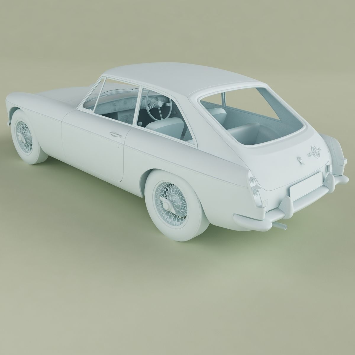 MG MGB GT 3D model | CGTrader
