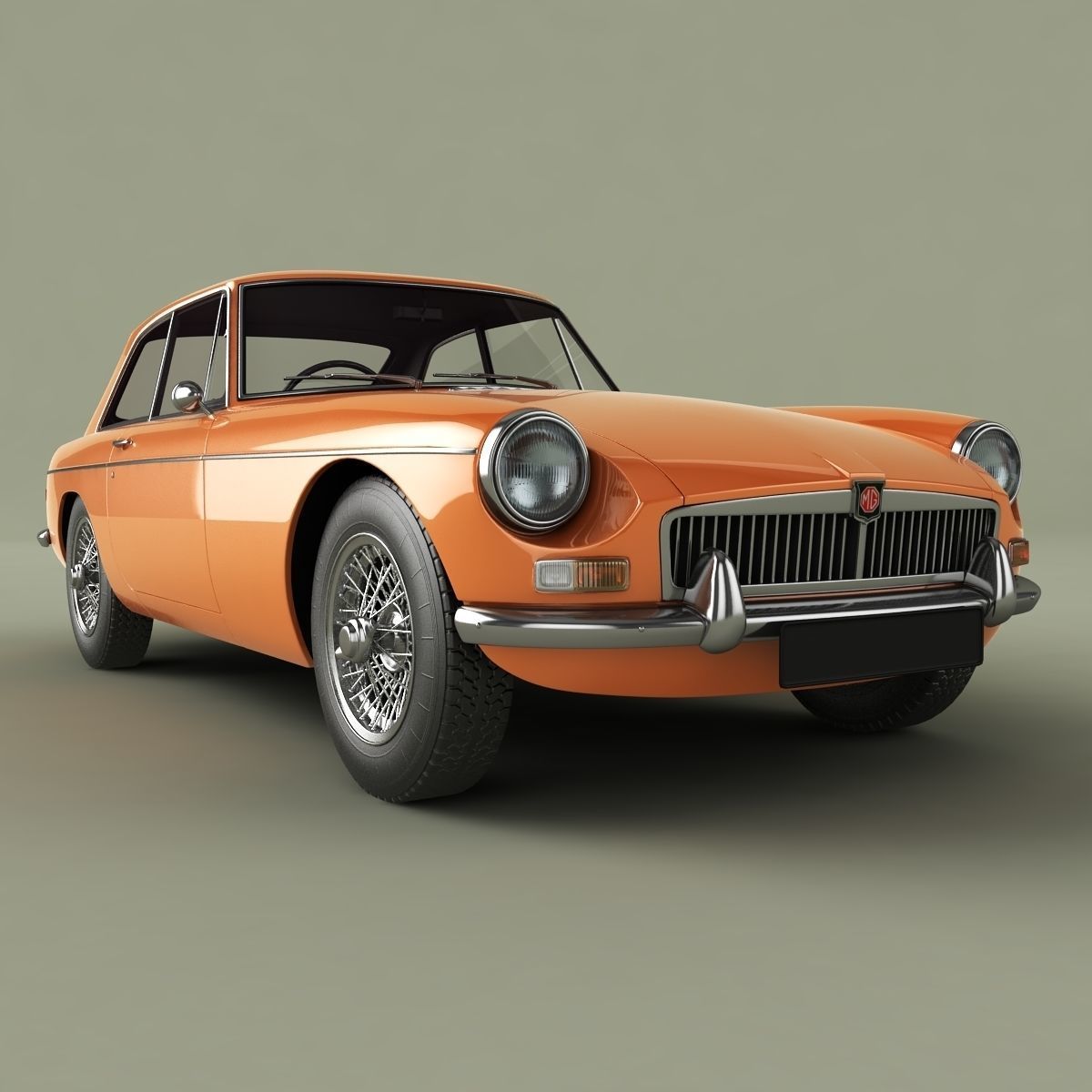 MG MGB GT 3D model | CGTrader