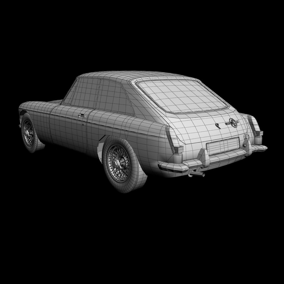 MG MGB GT 3D model | CGTrader