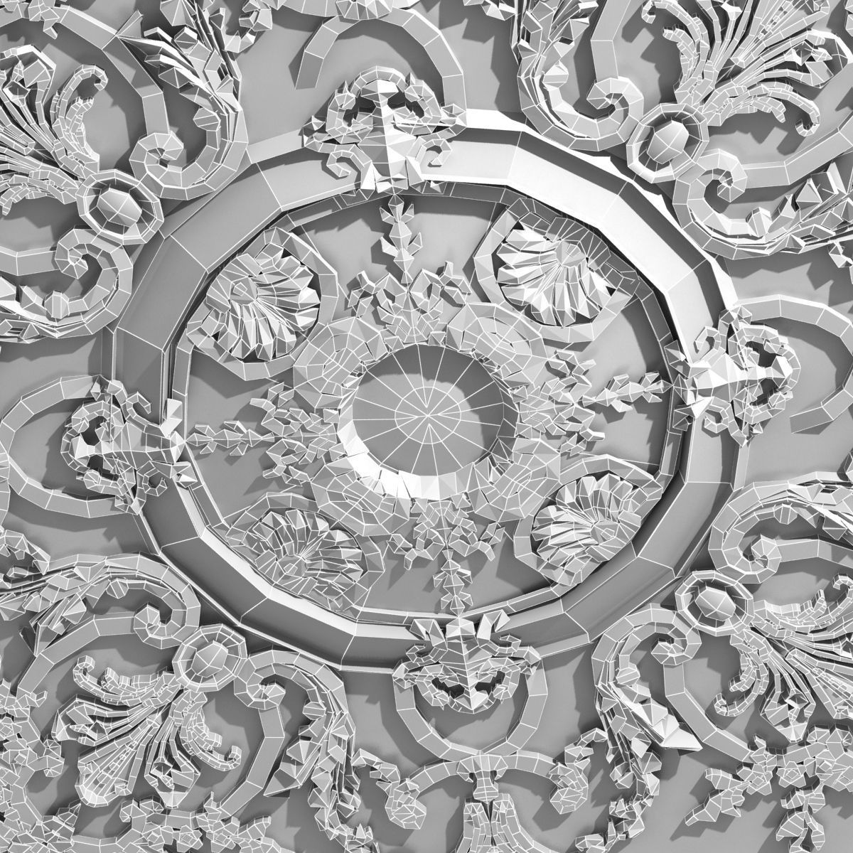 Ceiling rosette 3D model | CGTrader