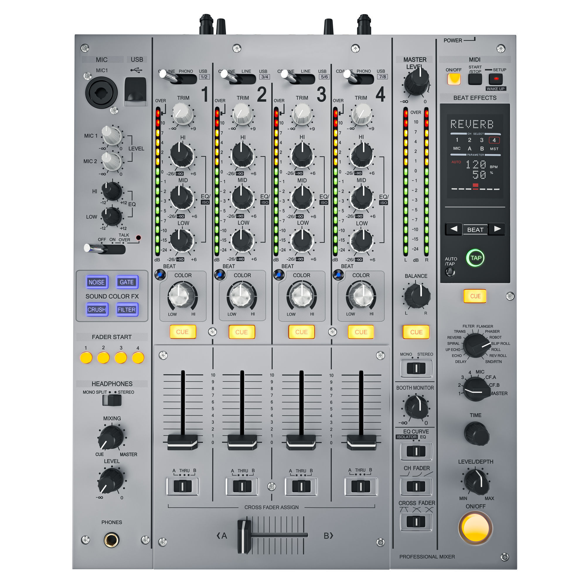 DJ Mixer Pioneer DJM-850 3D model | CGTrader