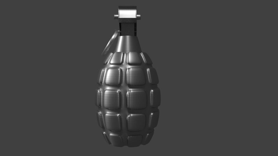 Low-Poly Handgrenade grenade free VR / AR / low-poly 3D model | CGTrader