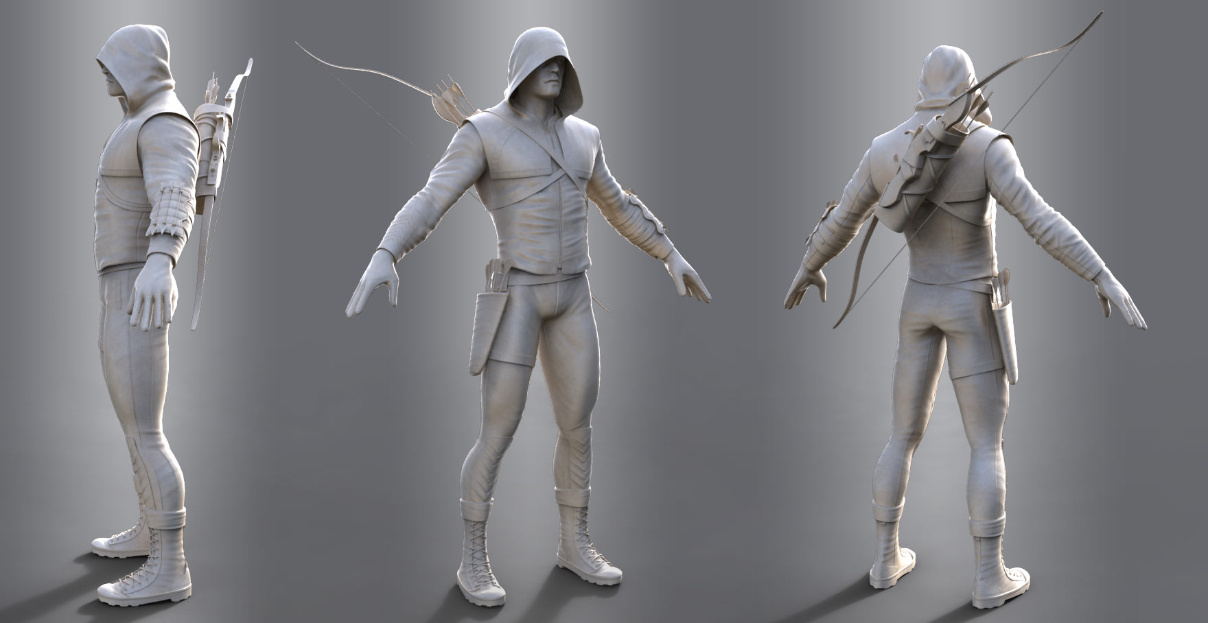 3D model The Archer VR / AR / low-poly | CGTrader
