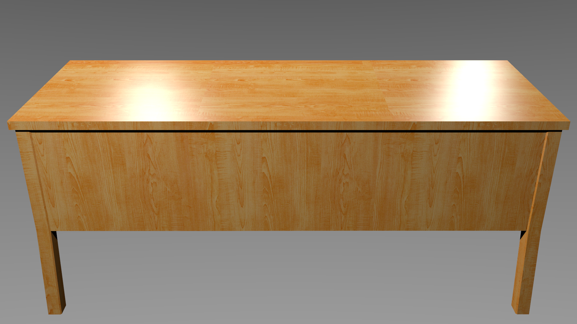 3D model Wood Desk VR / AR / low-poly | CGTrader