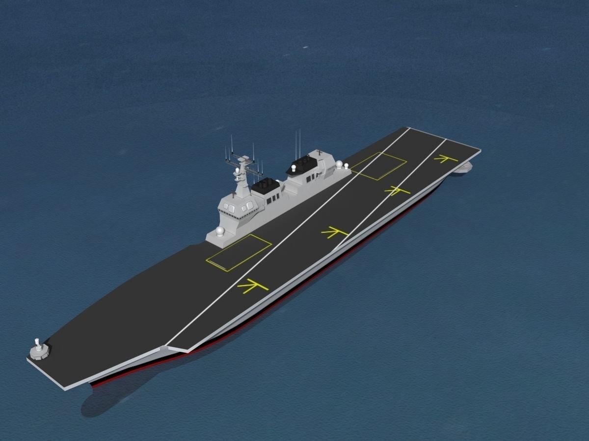 Hyuga Class Helicopter Carrier DDH182 Ise 3D model rigged | CGTrader