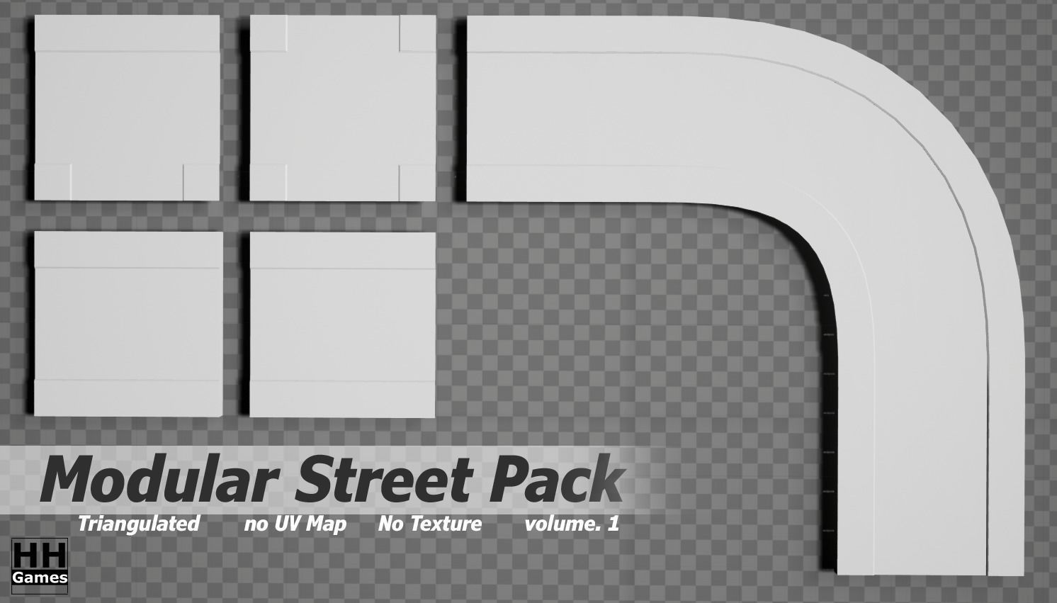 Modular Street pack volume 1 free 3D model | CGTrader