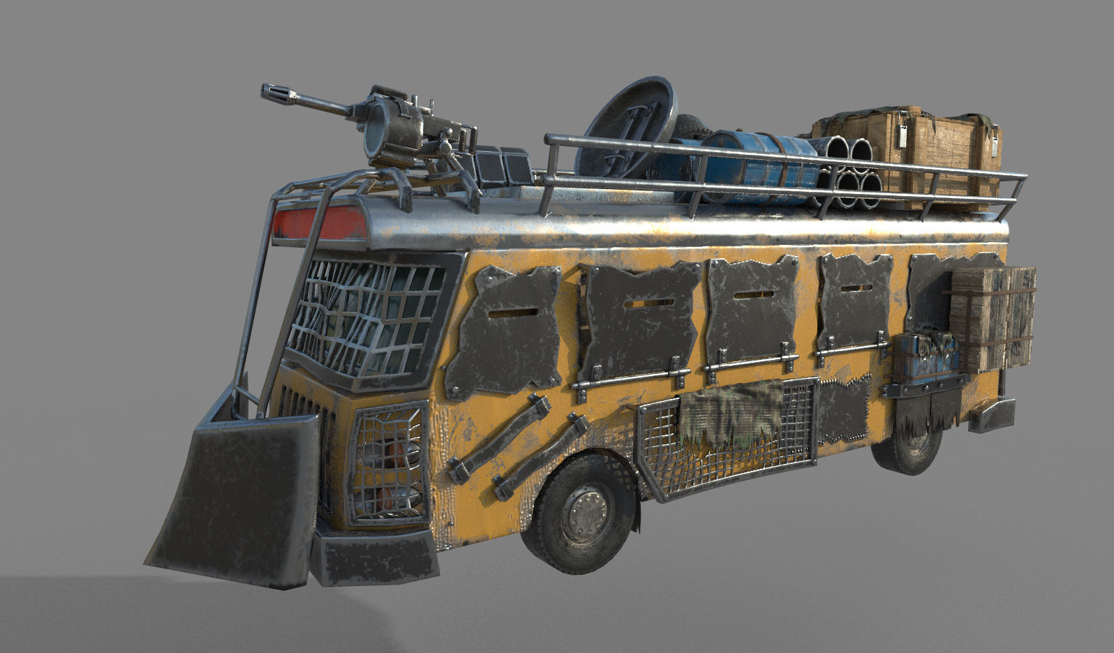 Apocalypse bus free VR / AR / low-poly 3D model | CGTrader
