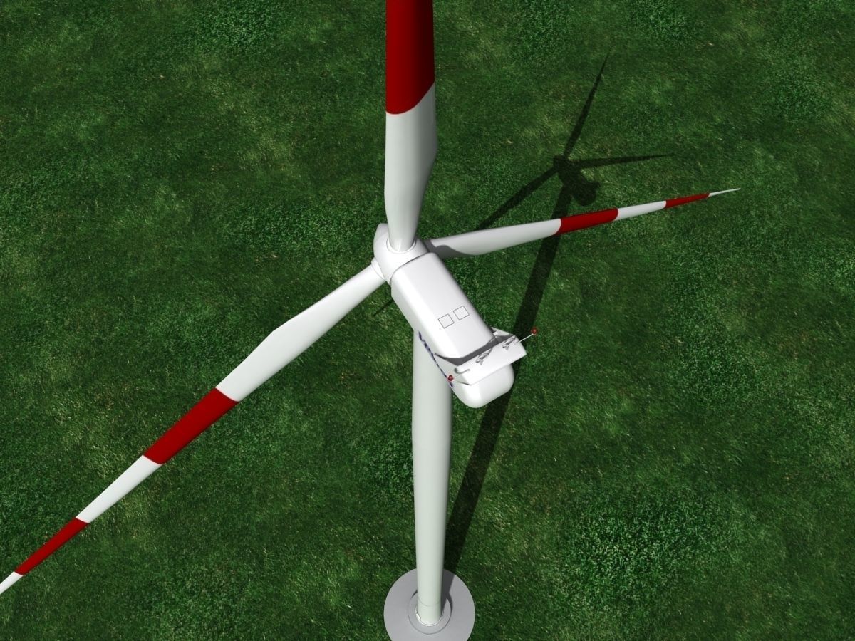 Wind Turbine Vestas V90-2-105 3D model rigged | CGTrader