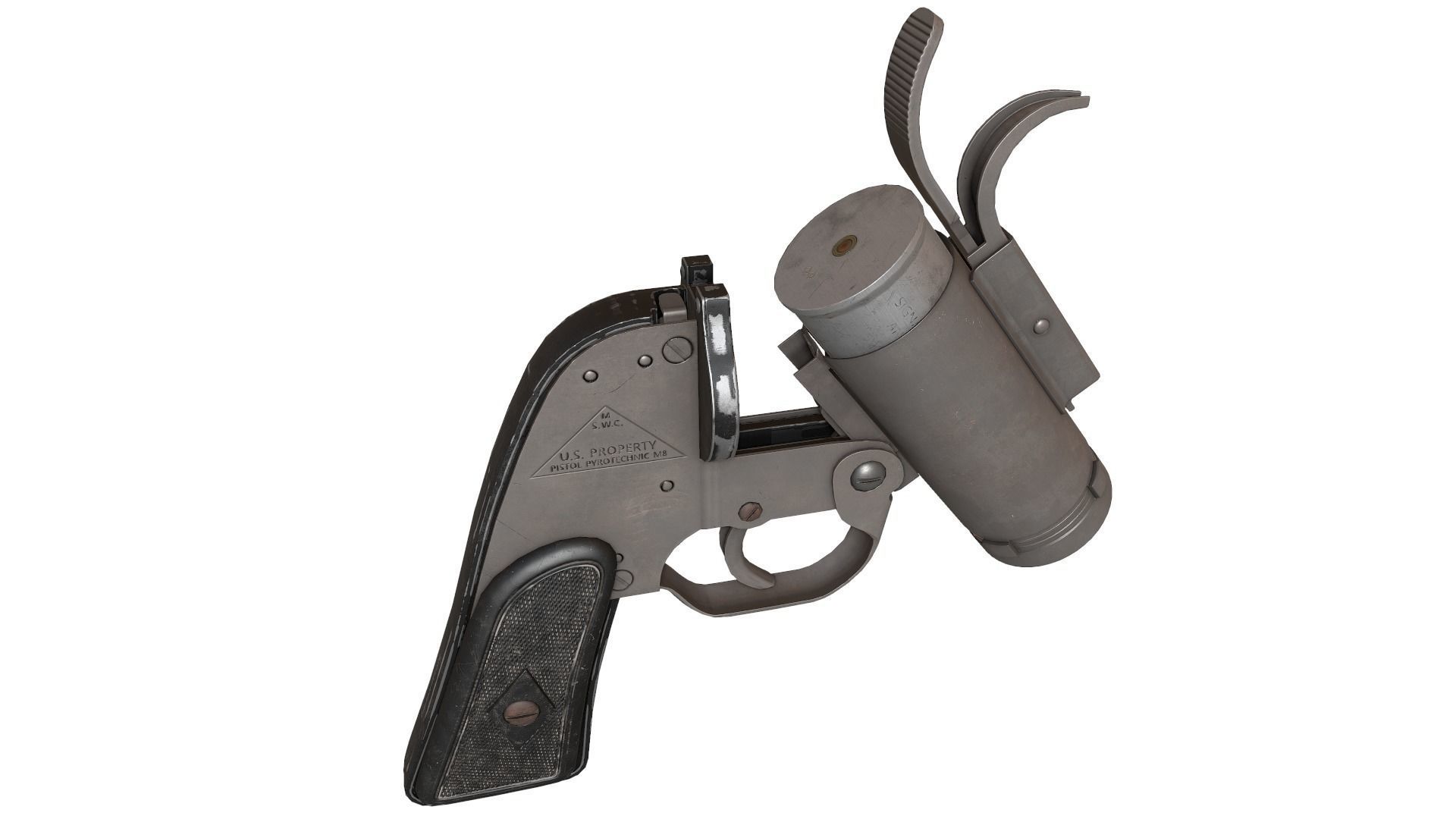 3D model AN-M8 Flare Gun Model - Textures VR / AR / low-poly | CGTrader