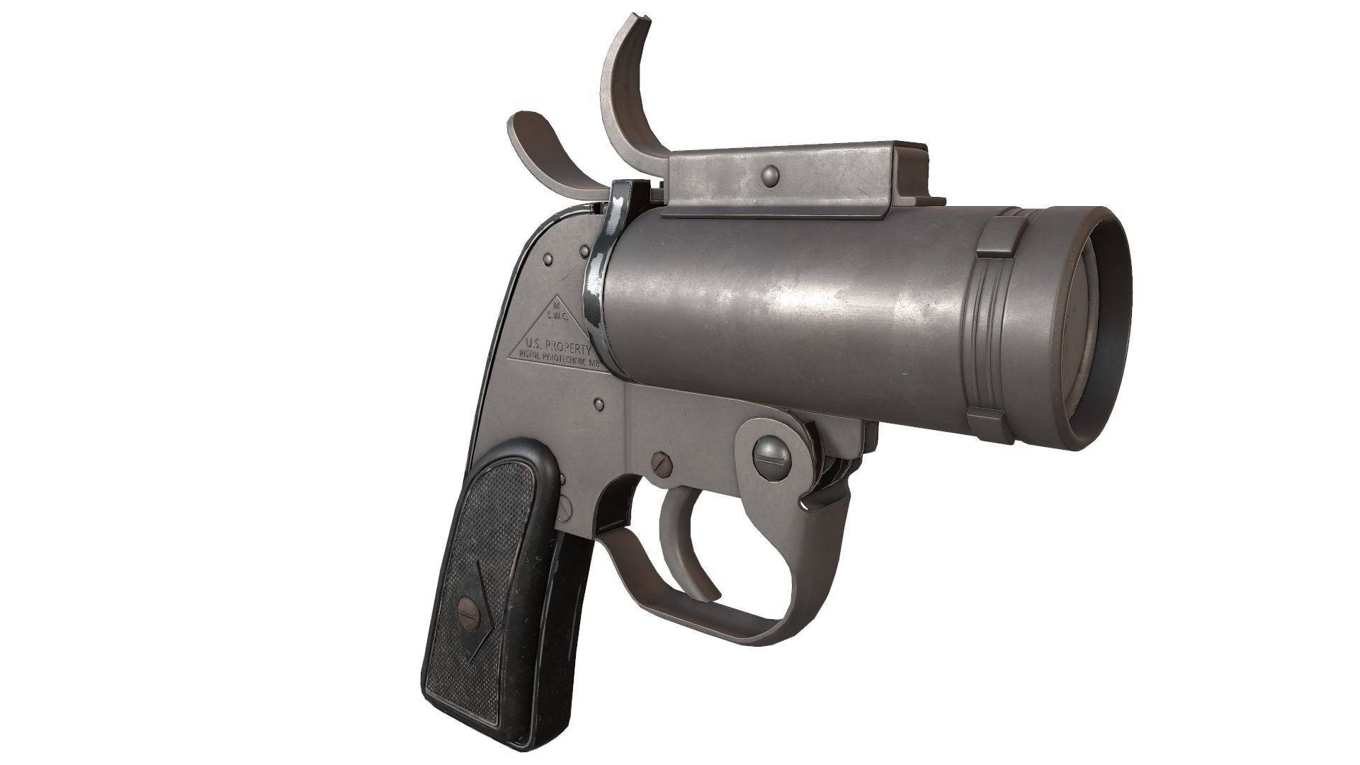 3D model AN-M8 Flare Gun Model - Textures VR / AR / low-poly | CGTrader