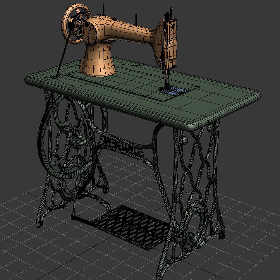 Singer Sewing Machine 3D model | CGTrader