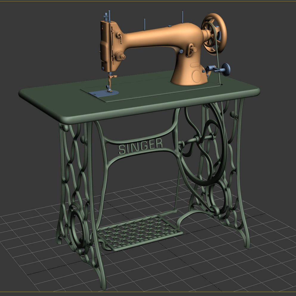 Singer Sewing Machine 3D model | CGTrader