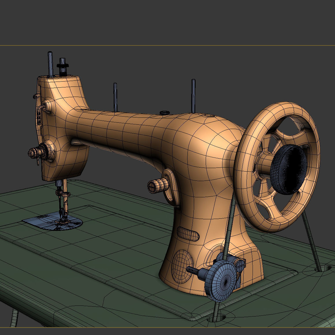 Singer Sewing Machine 3D model | CGTrader