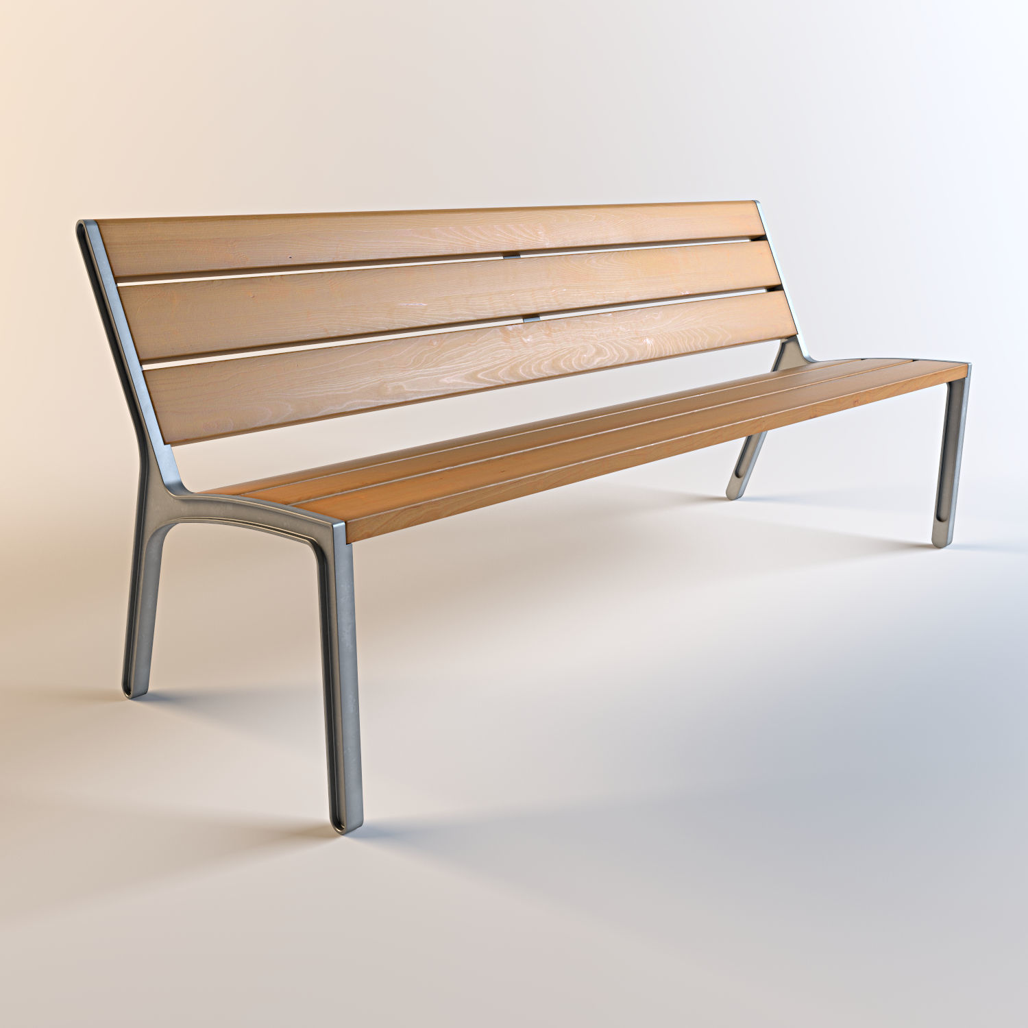 WAX Mmcite Miela Park bench Set 01 3D model | CGTrader