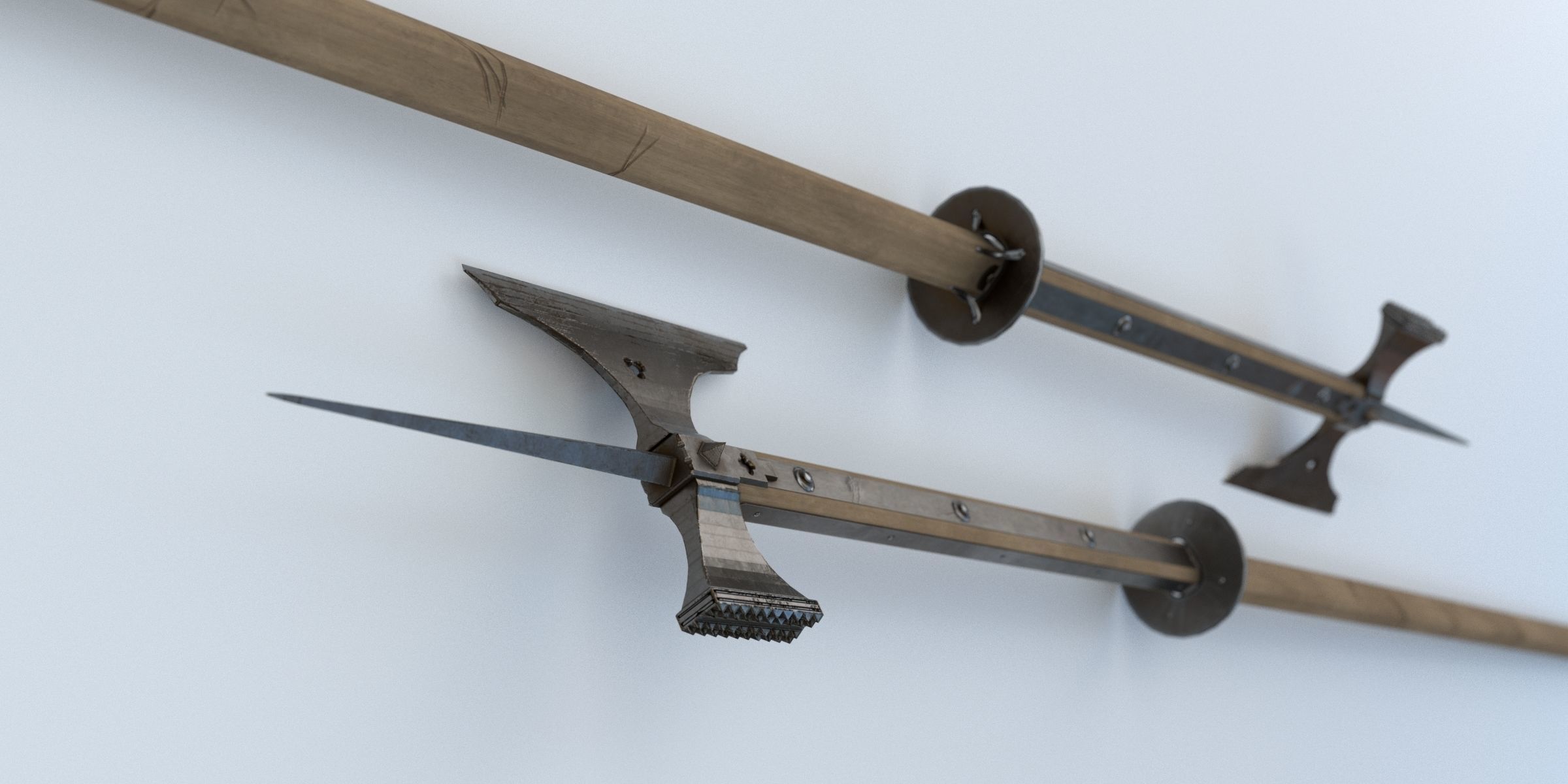 Pollaxe 3D model game-ready | CGTrader