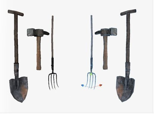 HQ Barn Toolset Weapons 3D model | CGTrader
