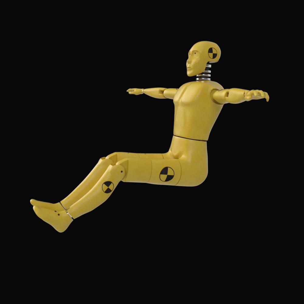 Crash Test Dummy 3D model rigged | CGTrader