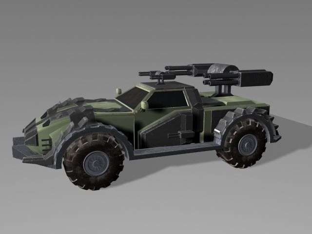 3D model Road Rampage Car 3 VR / AR / low-poly | CGTrader