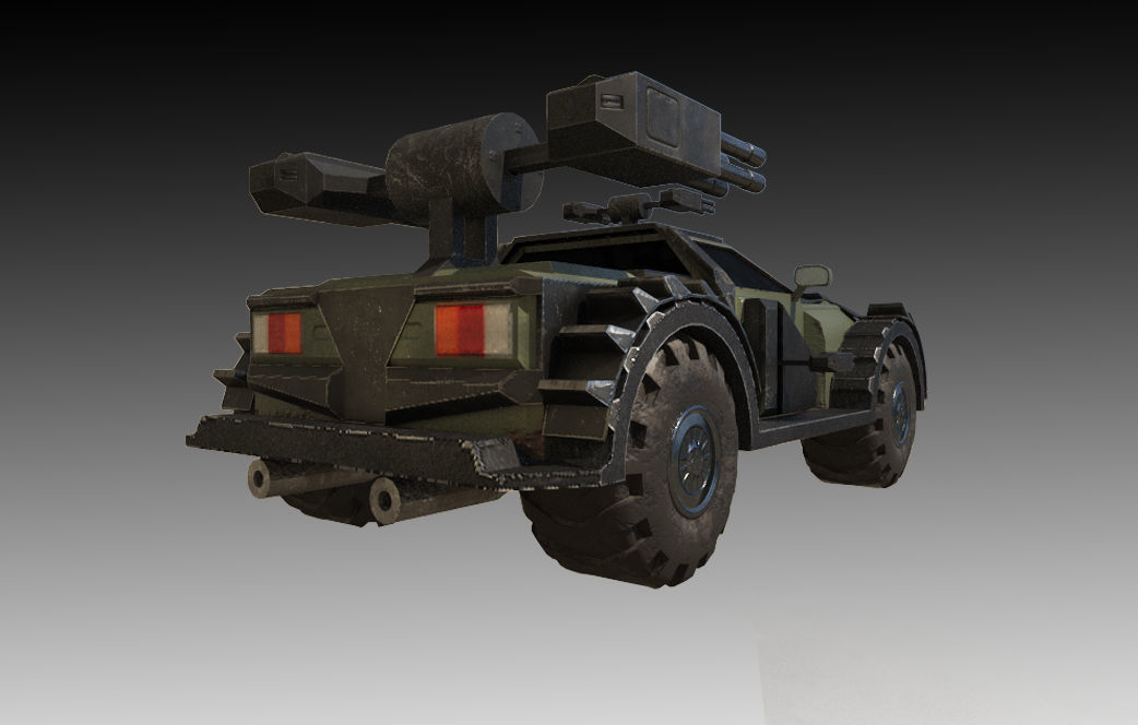 3D model Road Rampage Car 3 VR / AR / low-poly | CGTrader
