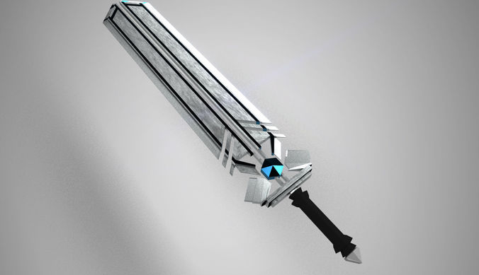 sword with light 3D model | CGTrader