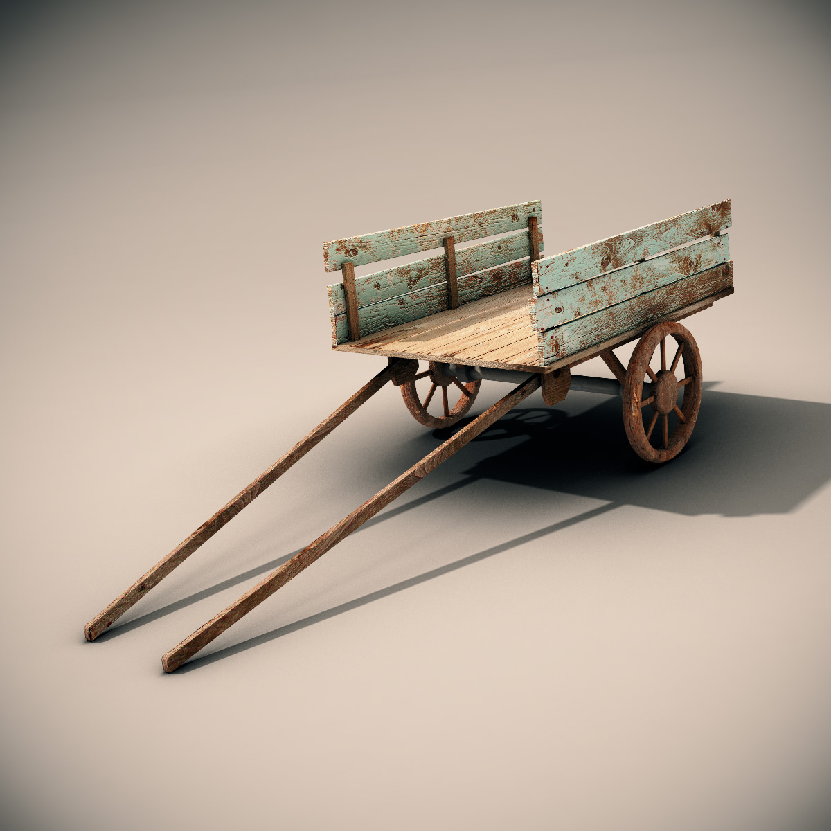 3D model Mule Cart VR / AR / low-poly | CGTrader