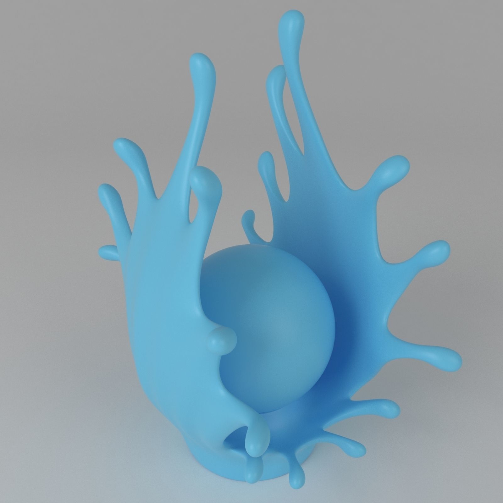 Table lamp splash 3d print 3D model 3D printable | CGTrader